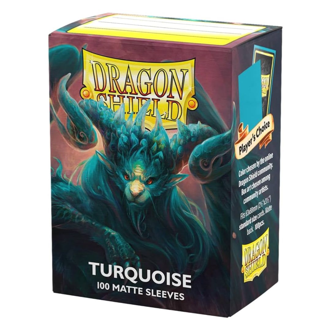 Dragon Shield: Standard Sleeves Matte - 100st - Turquoise – Tcgstore.se